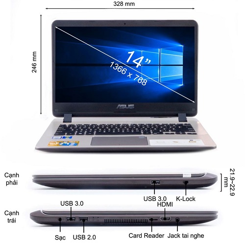ASUS VivoBook X407UA
